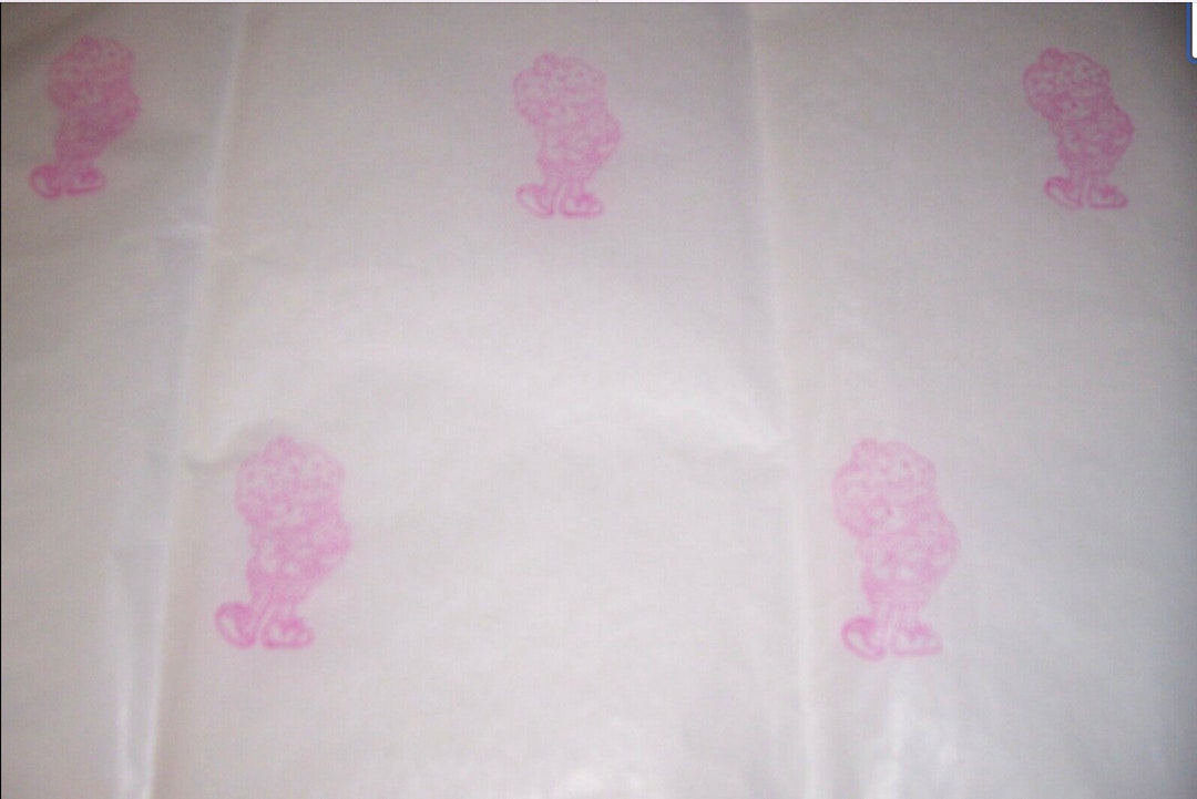 STRAWBERRY Shortcake Tissue Paper Hand Stamped, Tissue Paper Packaging ...