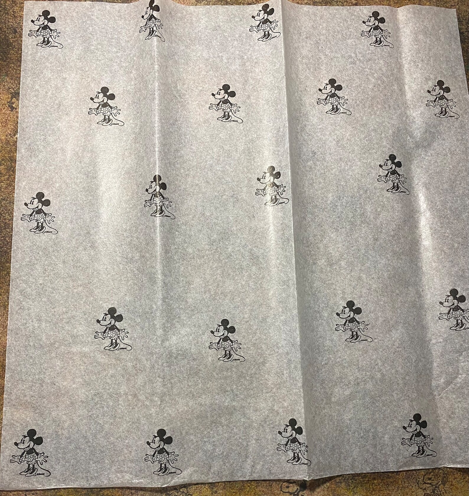 MINNIE Mouse Classic Tissue Paper Hand Stamped, Tissue Paper Packaging ...