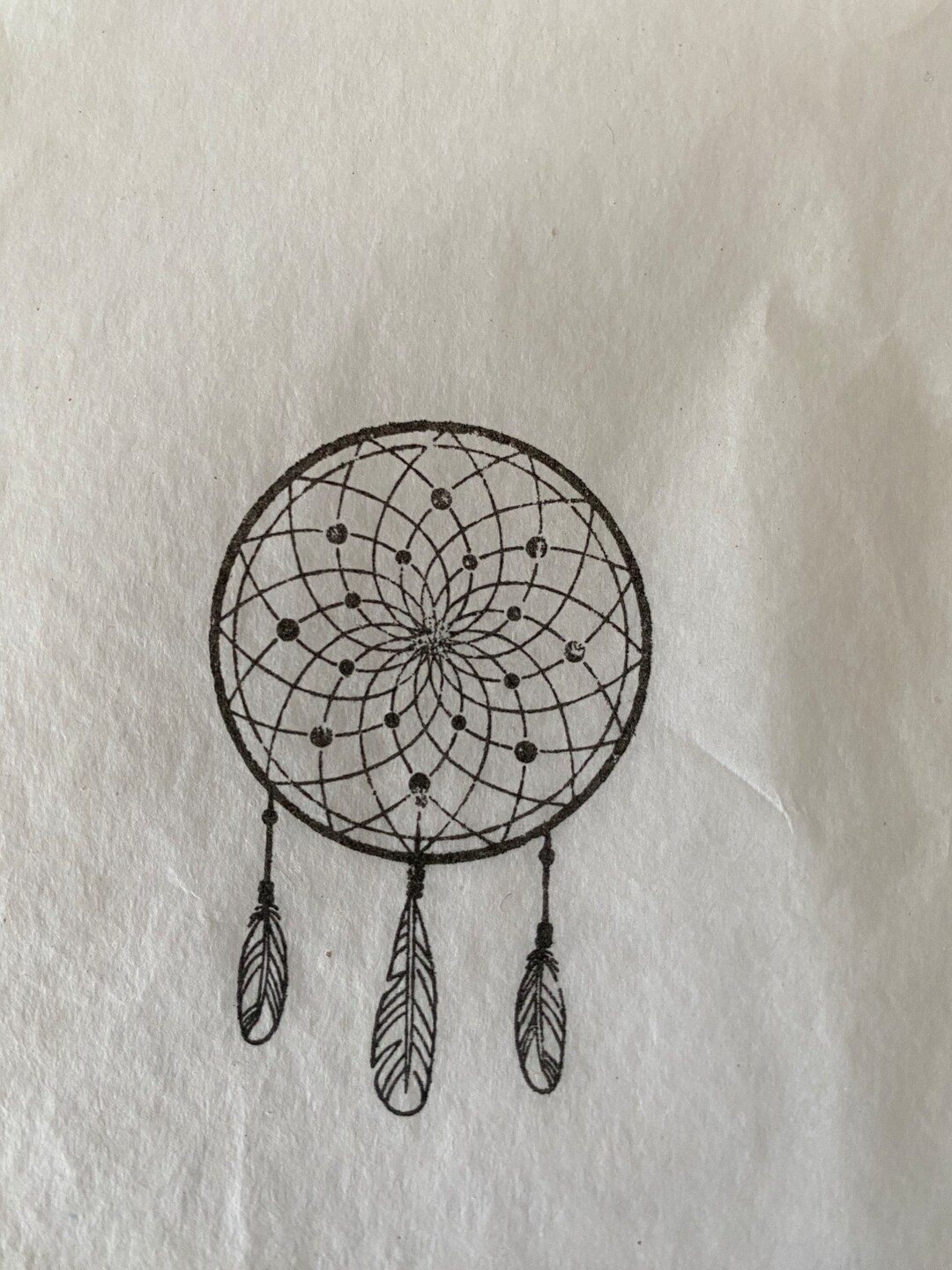 Dreamcatcher Tissue Paper Hand Stamped/tissue Paper Packaging/basket ...