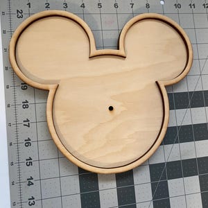 L@@KEY Mickey Mouse Wooden 3 Tier Tray CUSTOME Purple Tier Great for ...