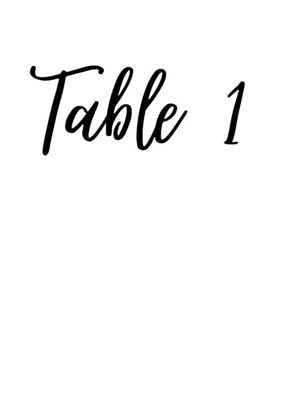 Numbered Table Setting - Etsy