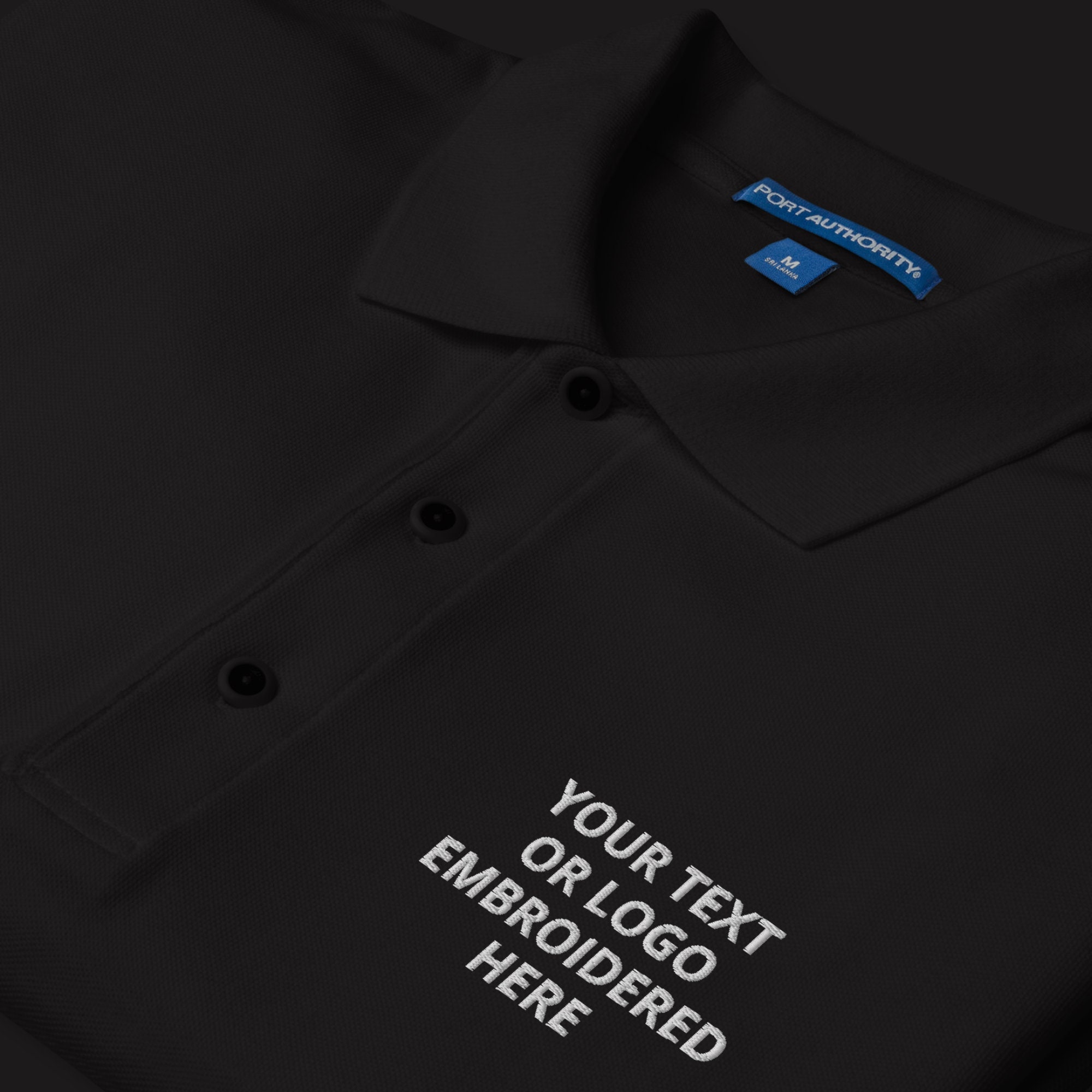 Custom Embroidered Polo, Personalized Collared Shirt, Cool & Dry Stain ...