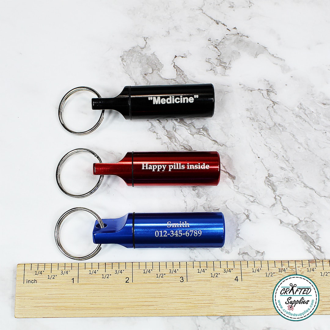 Pill Case Keychain 3 Pack - Etsy