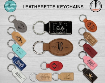 Laser Blanks, Leatherette Keychain, Engraving Blanks, Laserable ...