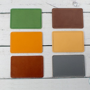 Genuine Leather Patch With Heat Adhesive, Glowforge Laser Supplies ...