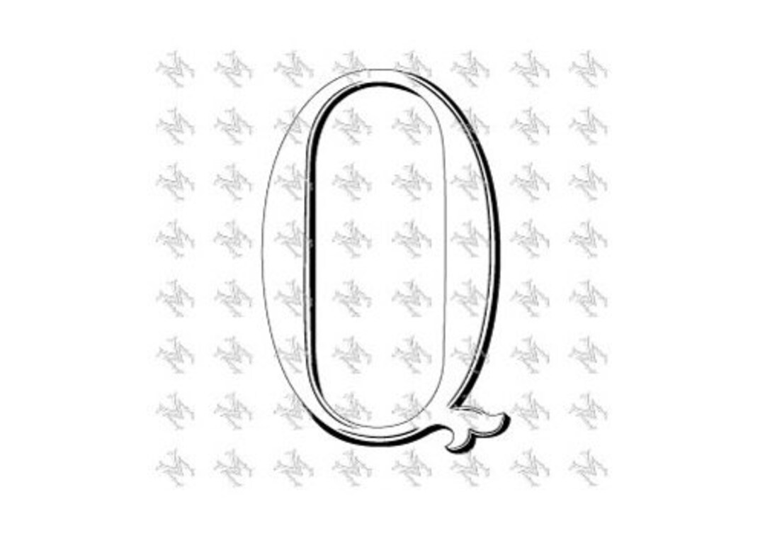 Letter Q Vintage Monogram, Single Letter, Vector Graphic | Weddings ...
