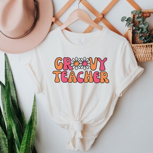 Groovy Teacher Shirt Groovy Teacher Appreciation Retro - Etsy