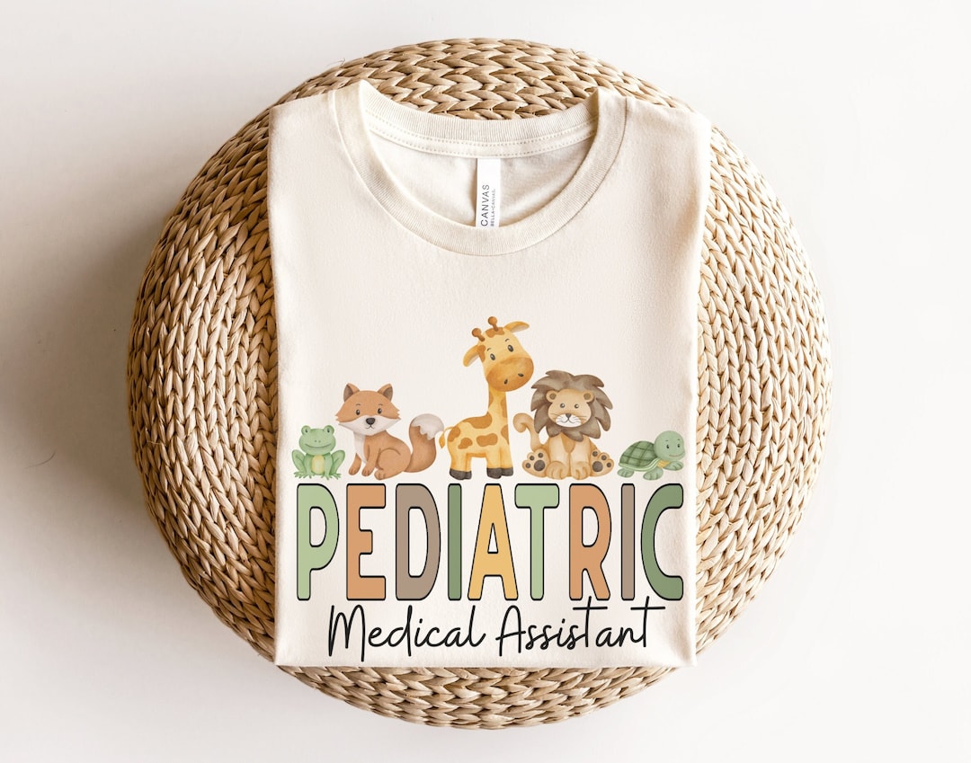 Pediatric Medical Assistant Shirt PEDS MA Animal Tshirt Gifts for ...