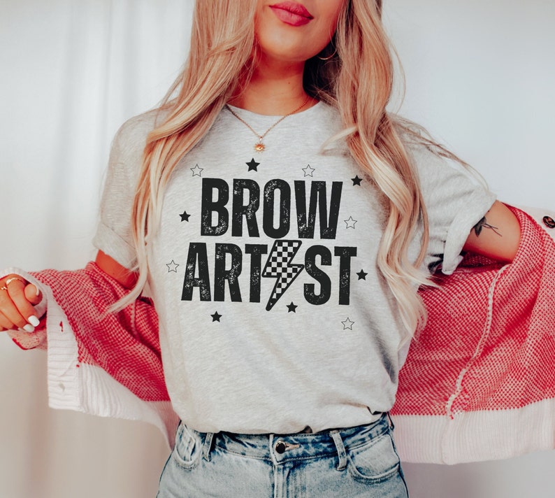 Retro Brow Artist Shirt • Brow Tech Gifts • Eyebrow Artist Tshirt ...