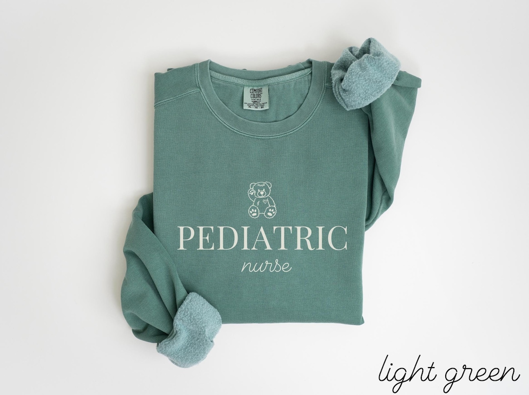 Comfort Colors Pediatric Nurse Sweatshirt • PEDS Nurse Sweater ...