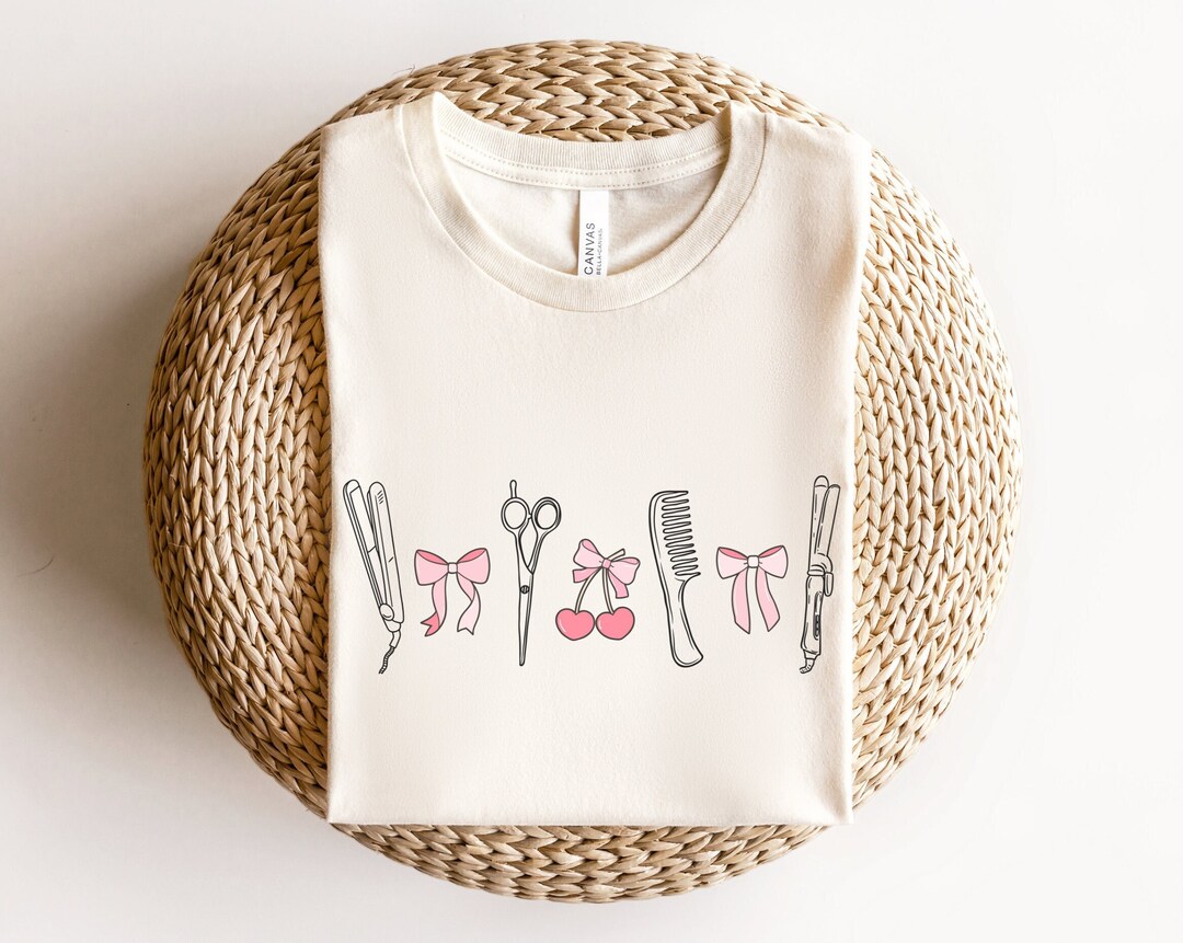 Hairstylist Shirt • Coquette Hair Stylist Gifts • Hair Stylist Tshirt ...