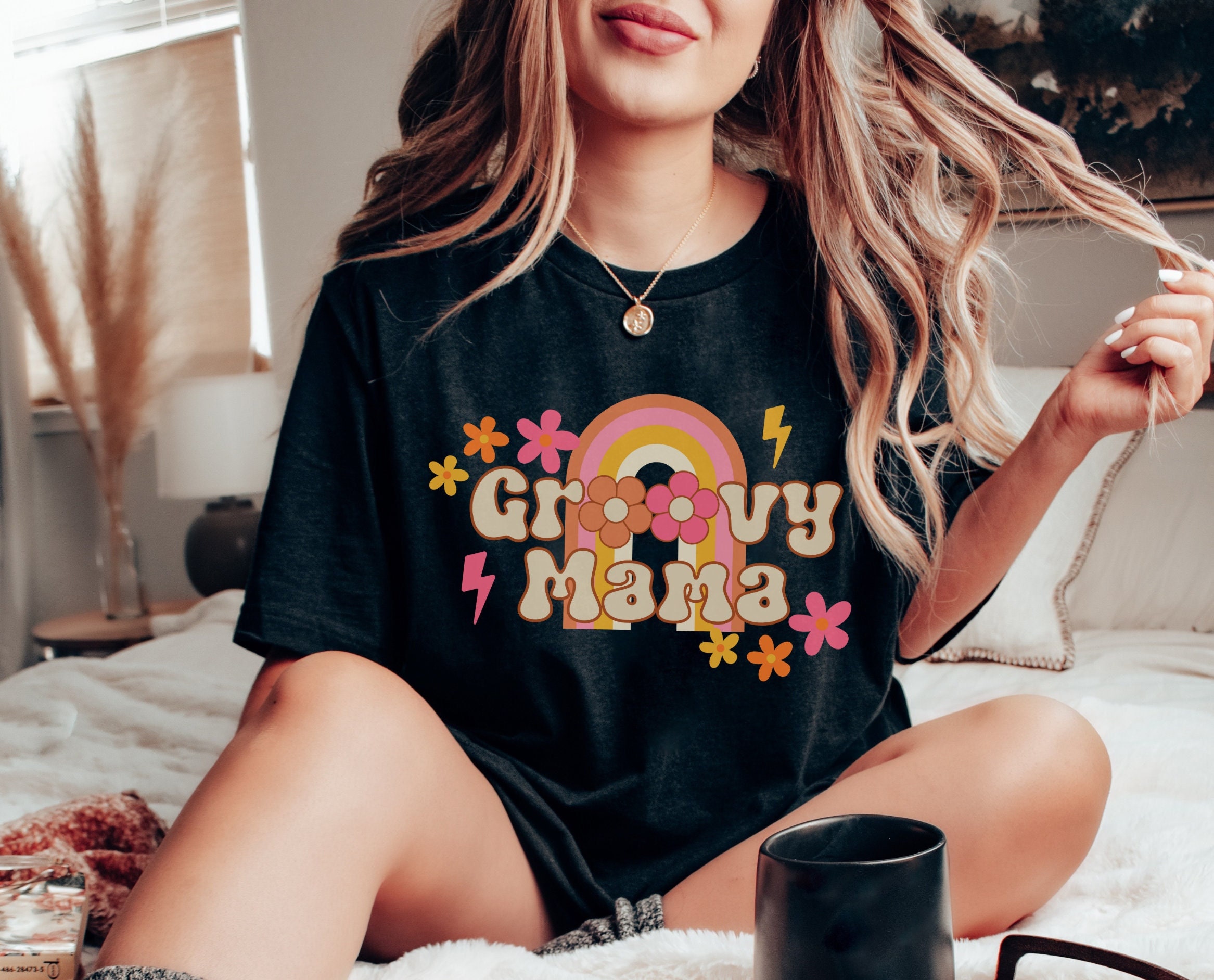 Retro Groovy Mama Shirt Groovy Birthday Party Family - Etsy