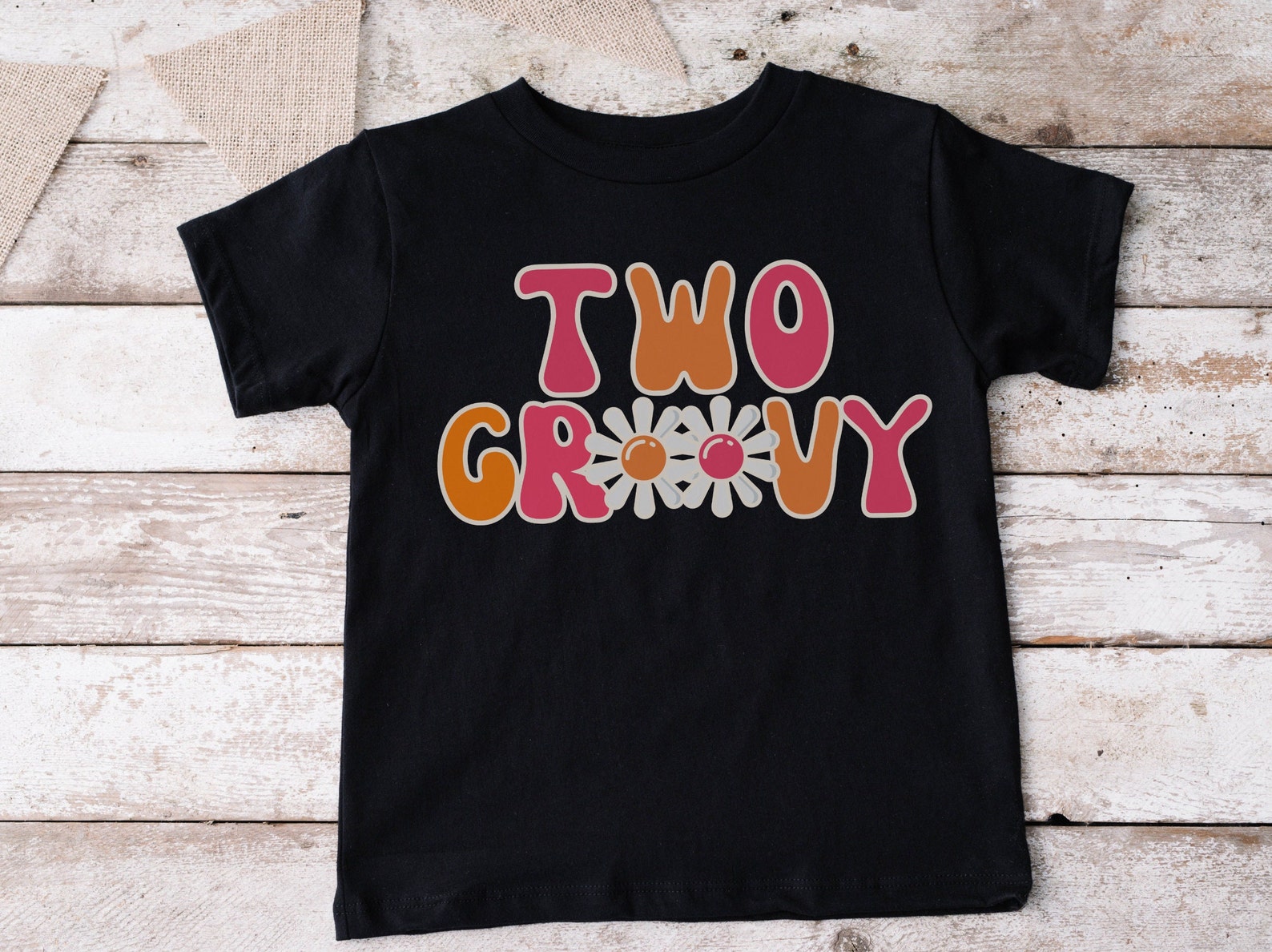 Two Groovy Shirt 2 Groovy Toddler Tshirt Turning Two - Etsy