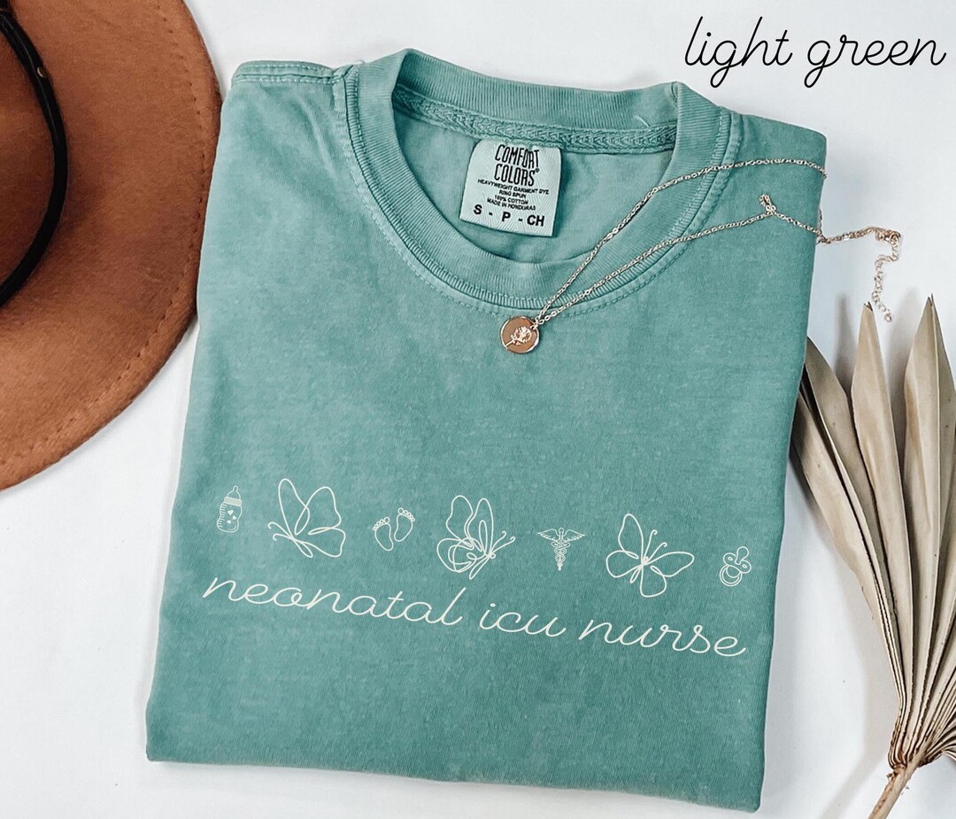 Comfort Colors Neonatal ICU Nurse Butterfly Shirt • NICU Nurse Gifts ...