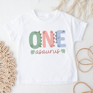 First Birthday Dinosaur Shirt • Oneasaurus Tshirt • Turning One Dino ...