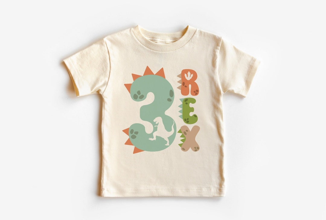Three Rex Shirt • 3 Rex Birthday Tshirt • 3rd Birthday Dinosaur Party ...