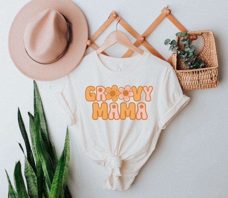 Groovy Mama Tshirt Hippie Mom Shirt Groovy Birthday Party - Etsy
