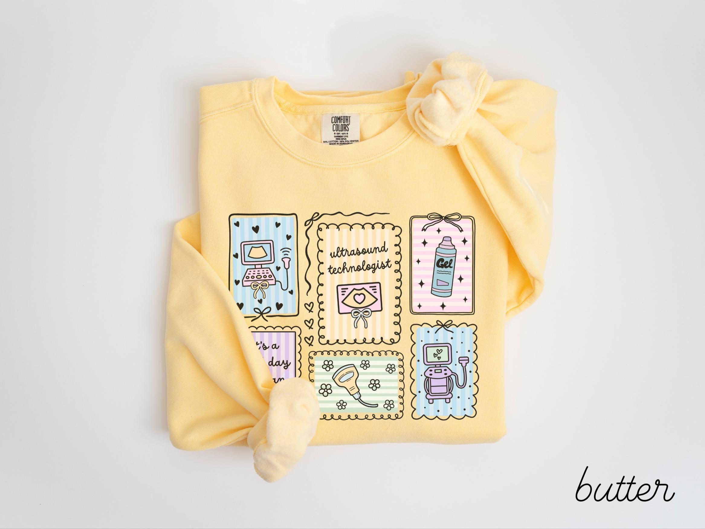 Ultrasound Technologist Comfort Colors Sweatshirt • Sonographer Stamp ...