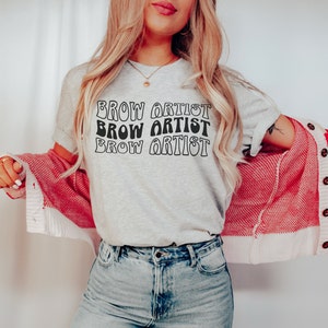 Retro Eyebrow Artist Shirt Eyebrow Tech Gifts Esthetician - Etsy