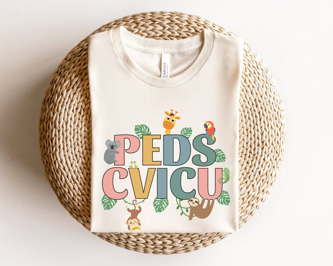 Pediatric Cardiac ICU Nurse Shirt • PEDS CVICU Nurse Tshirt • Pediatric ...