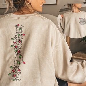 RAD Tech Christmas Sweatshirt • Radiology Gifts • X-ray Tech Skeleton ...