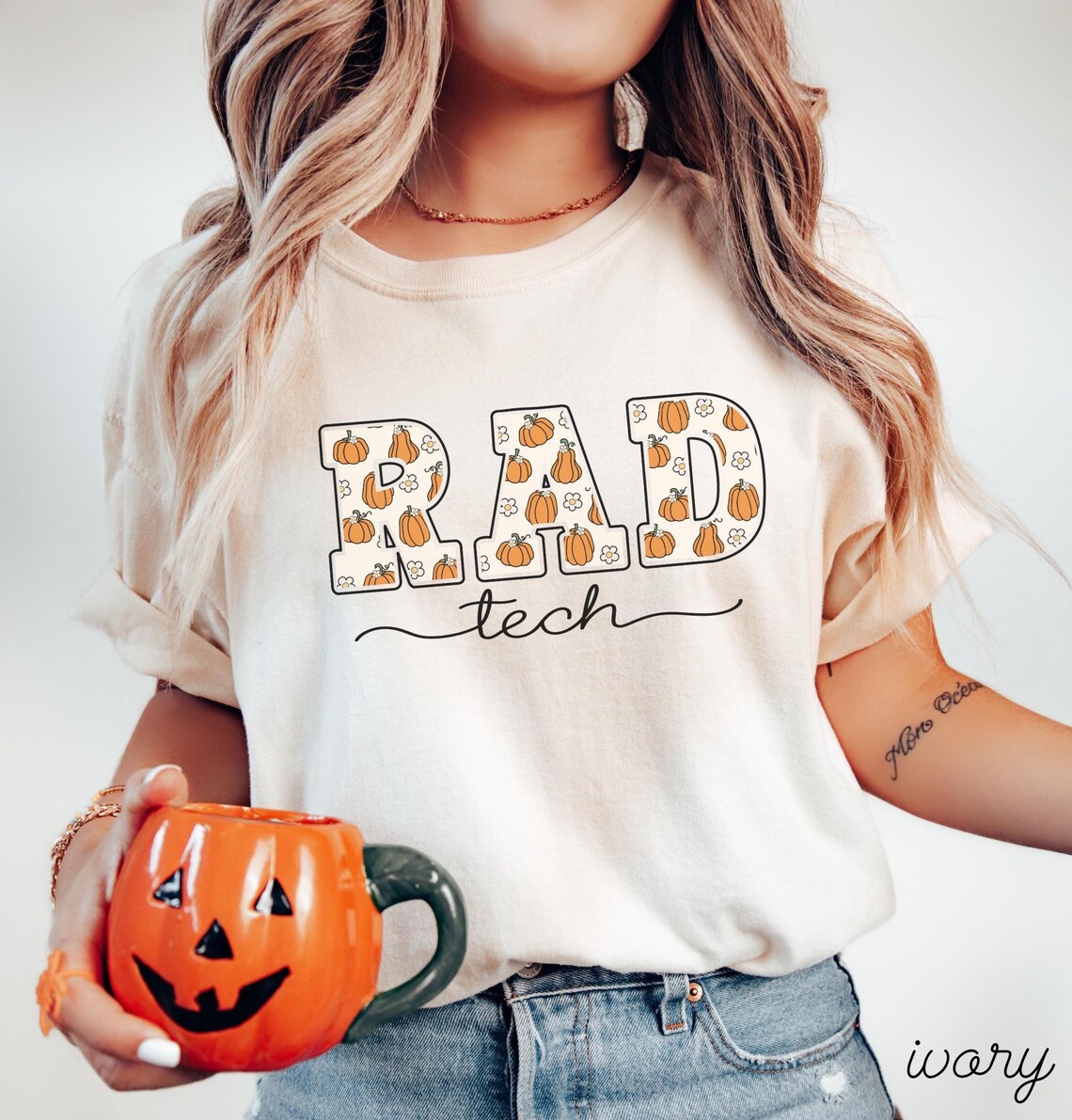 Comfort Colors RAD Tech Pumpkin Shirt • Xray Tech Fall Thanksgiving ...