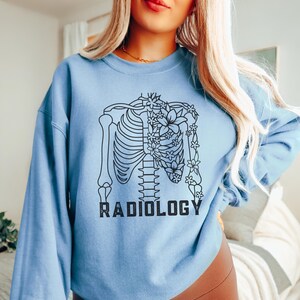 Radiology Skeleton Sweatshirt • RAD Tech Gifts • Radiologist Gift • X ...