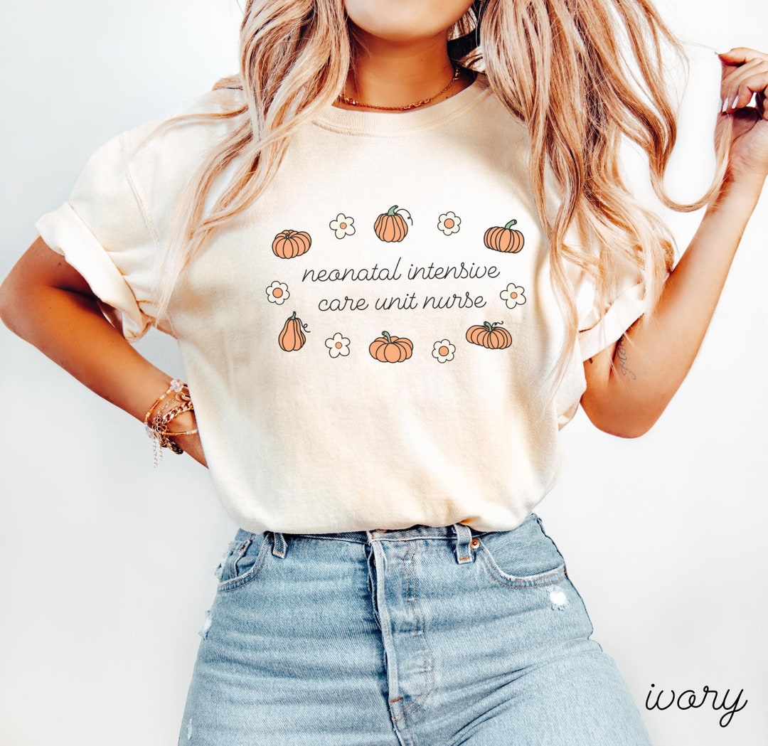 Comfort Colors NICU Fall Shirt Neonatal Intensive Care Unit Flowers ...