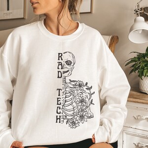 RAD Tech Skeleton Sweatshirt Xray Technologist Sweater CT MRI Tech ...