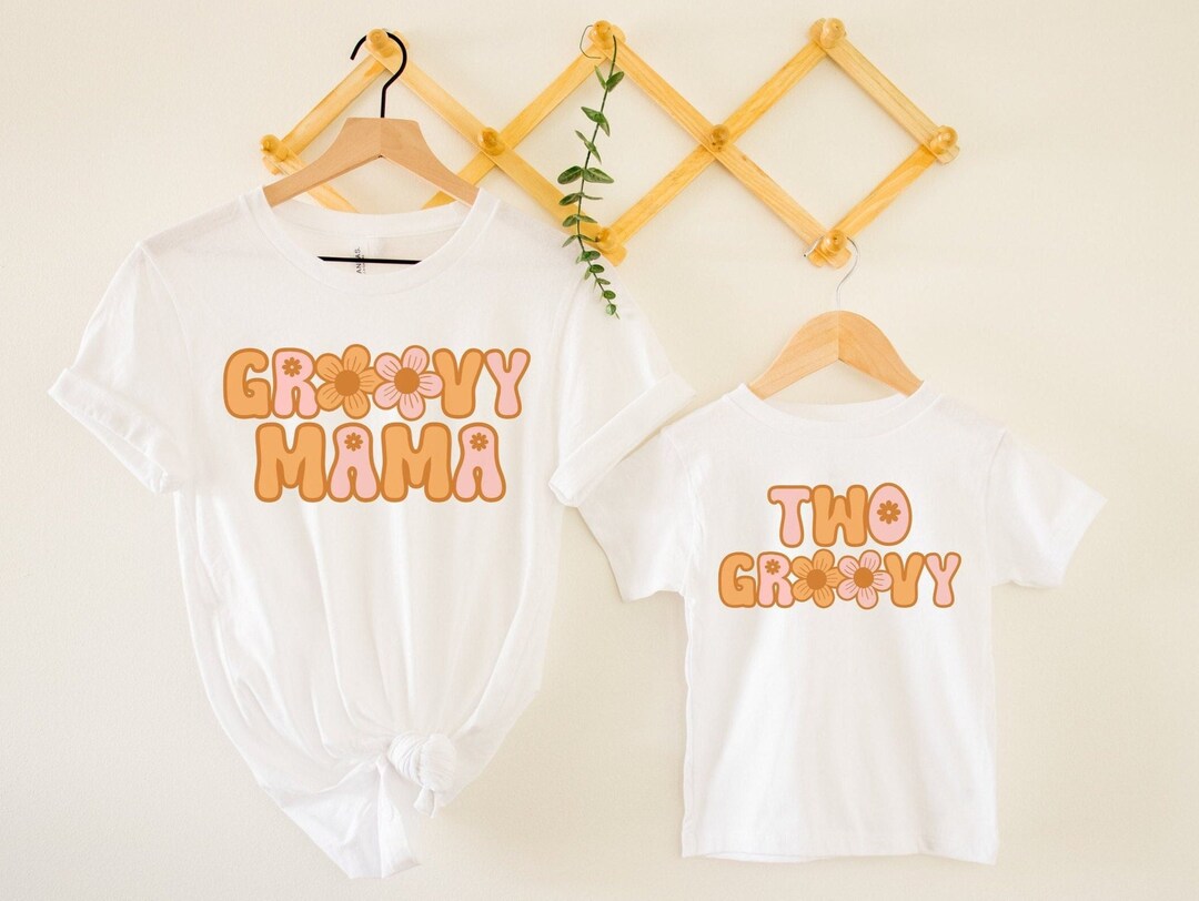 Two Groovy Birthday Shirt 2 Groovy Party Outfit 2nd Birthday Tee ...