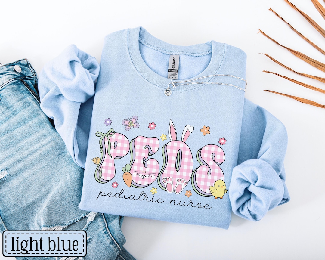 Personalized Pediatrics Easter Sweatshirt • Pediatric Nurse Spring Work ...