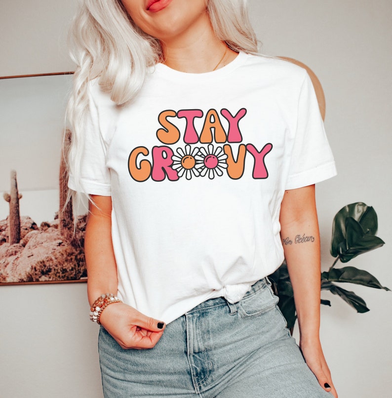 Stay Groovy Shirt Groovy Birthday Party Tshirt Unisex Stay - Etsy