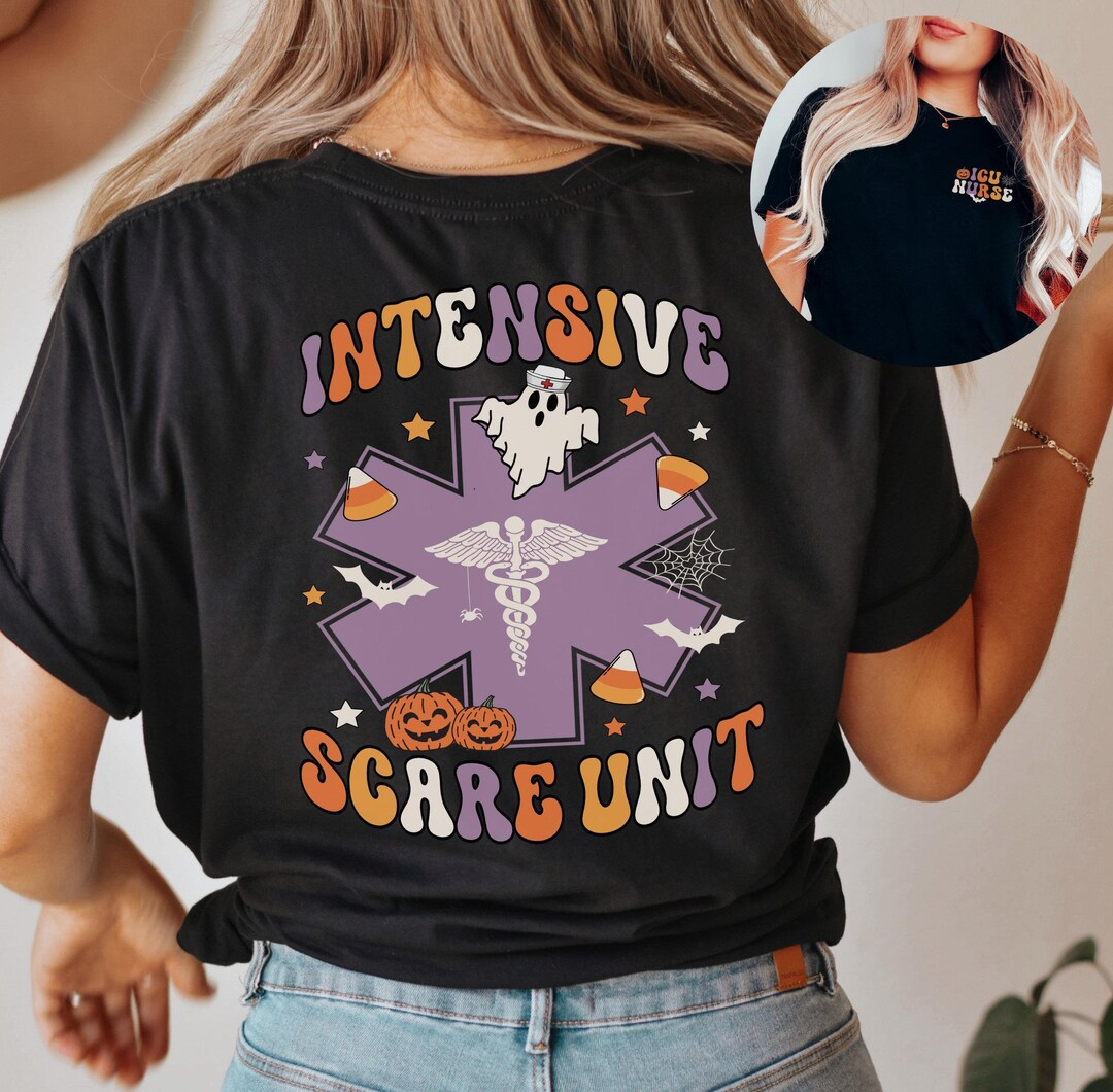 Halloween ICU Nurse Shirt • Intensive Care Unit Nurse Gift • Intensive ...