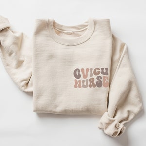 Personalized CVICU Nurse Sweatshirt Cardiovascular ICU Go With the Flow ...