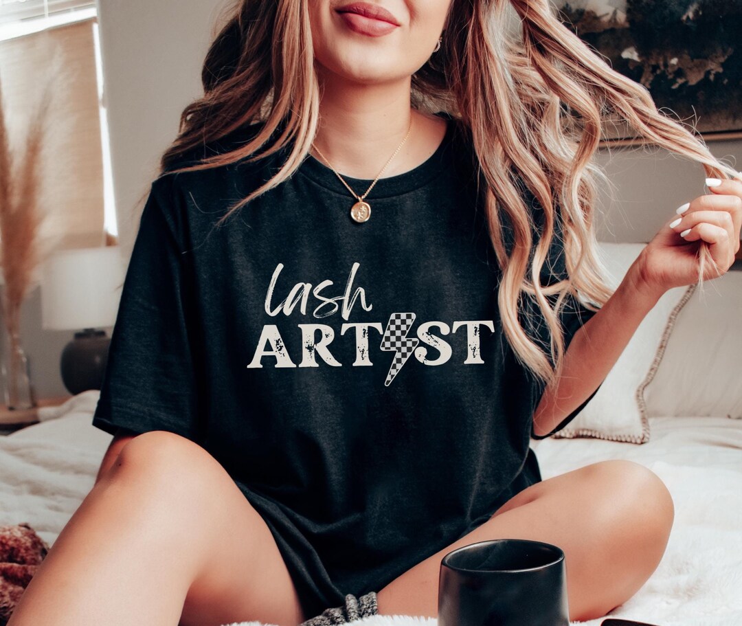 Retro Lash Artist Shirt • Lash Tech Gifts • Unisex Eyelash Artist Tshirt • Womens Lash Boss Tee ...