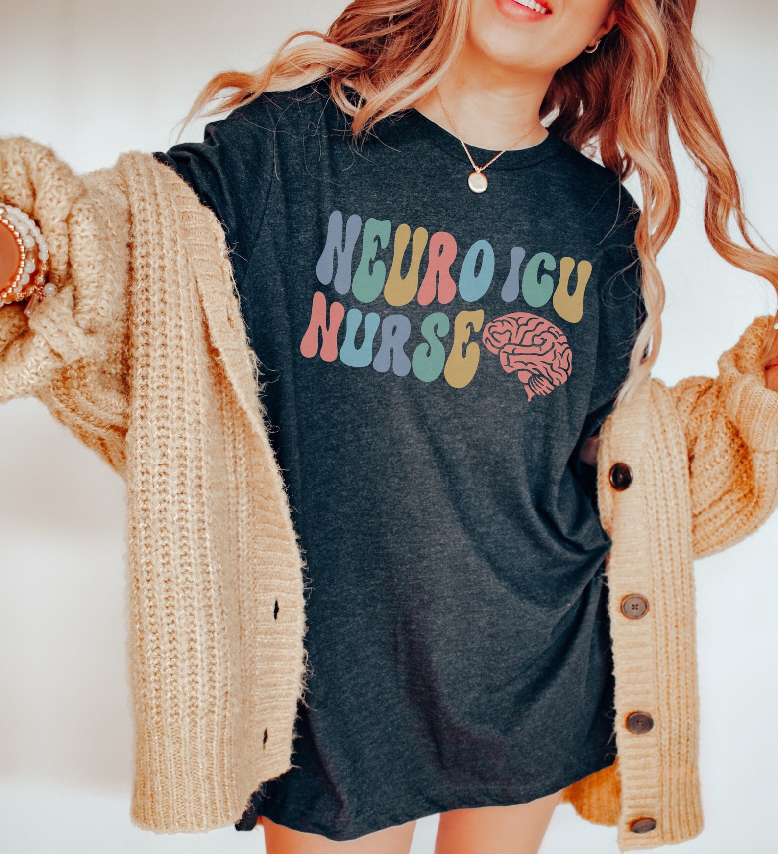 Neuro ICU Nurse Shirt Neuro ICU Brain Tshirt NSICU Nursing - Etsy