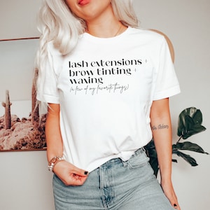 Lash Artist Shirt Lash Tech Gift Esthetician Tshirt Beautician ...