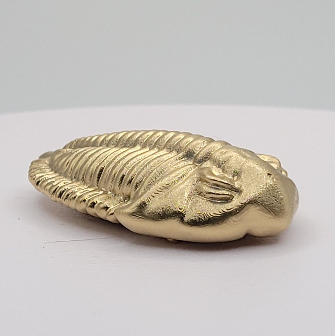 Trilobite Gold 3D Printed Miniature Figurine Toy Small Mini Trinket ...