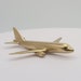 Airplane Gold 3D Printed Plane Miniature Figurine Toy Small Mini ...