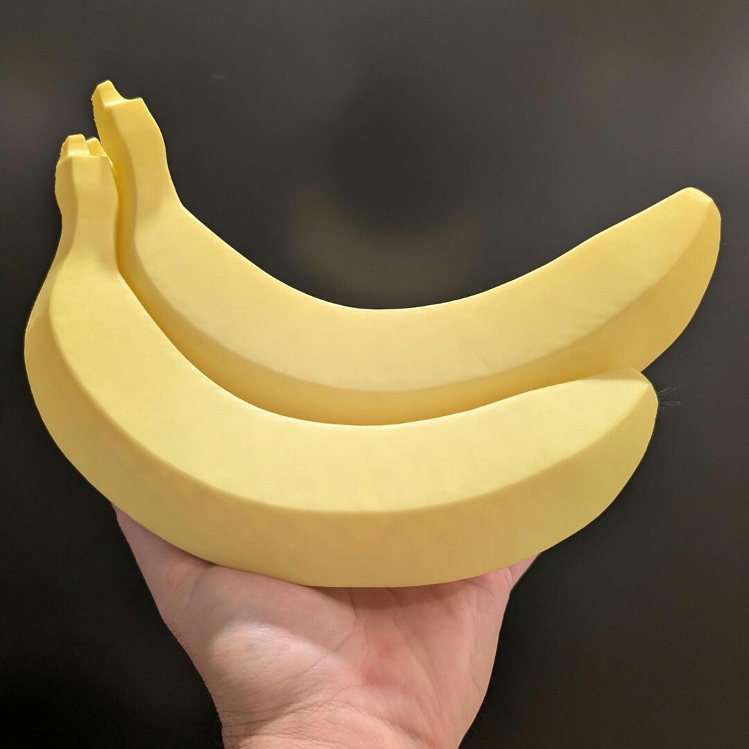 Banana Bunch Gold 3D Printed Miniature Mini Figure Figurine Gift Desk Cute Collection Decoration ...