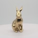 Hare Rabbit Gold 3D Printed Miniature Mini Figure Figurine - Etsy
