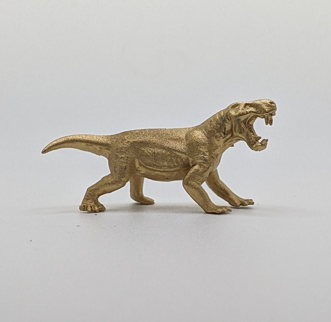 Gold Gorgonopsid Sabre Tooth Miniature Figurine 3D Printed Permian ...