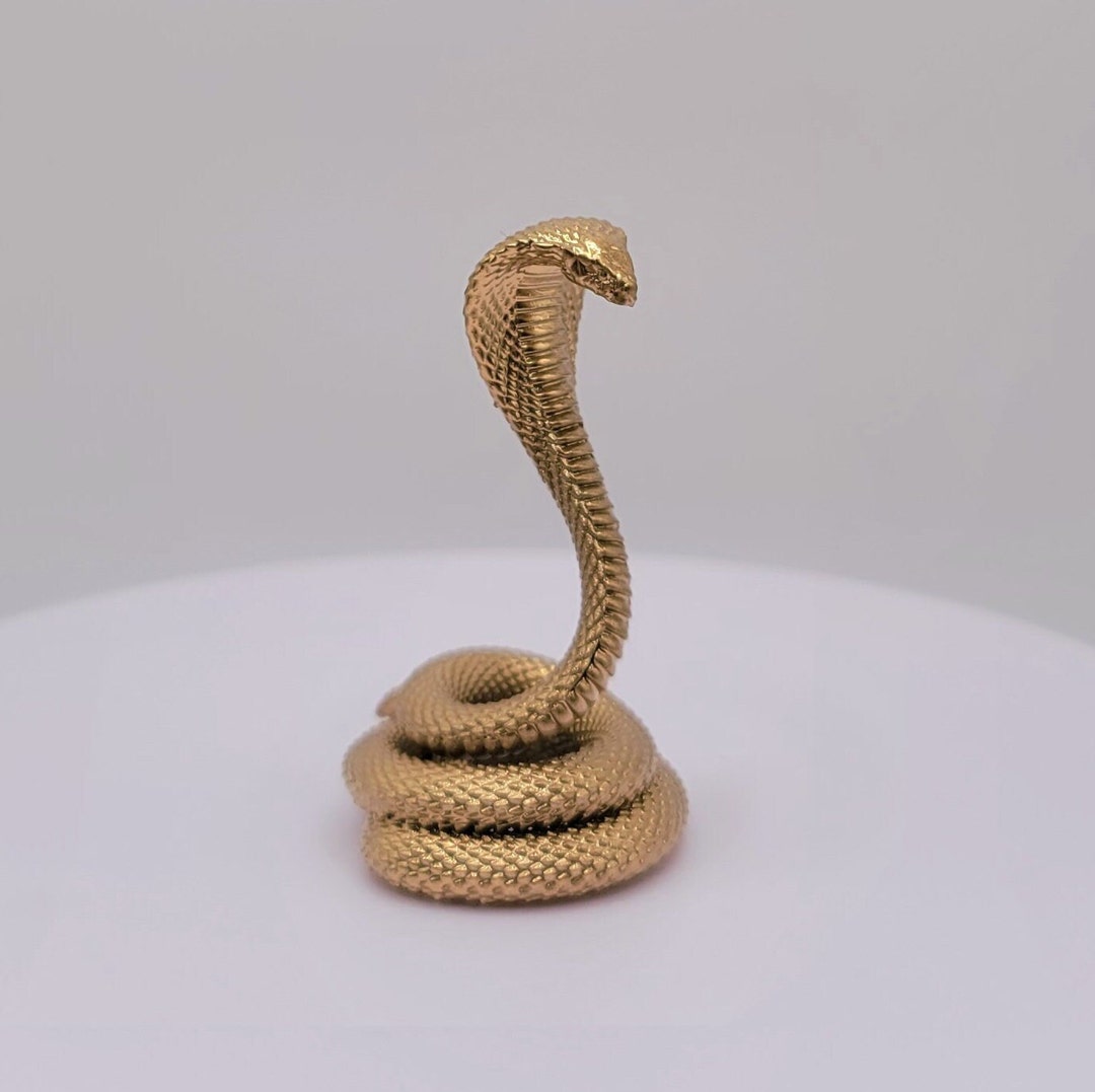 Cobra Gold 3D Printed Miniature Mini Figure Figurine Gift Desk Decor ...