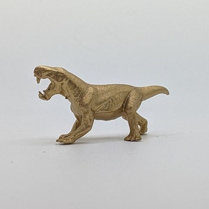 Gold Gorgonopsid Sabre Tooth Miniature Figurine 3D Printed Permian ...