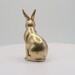 Hare Rabbit Gold 3D Printed Miniature Mini Figure Figurine - Etsy