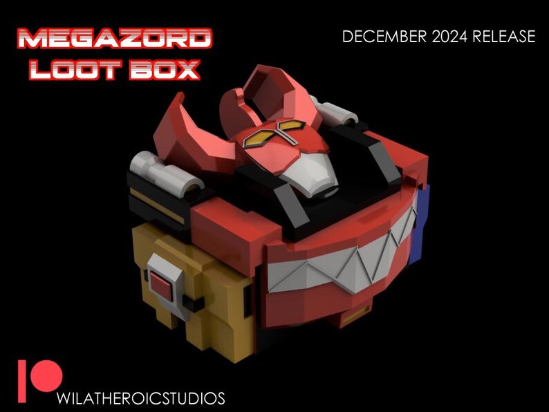 Megazord Desk Loot Box Prop - Etsy
