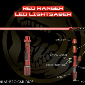 Red Ranger Lightsaber With Saber Beam - Etsy