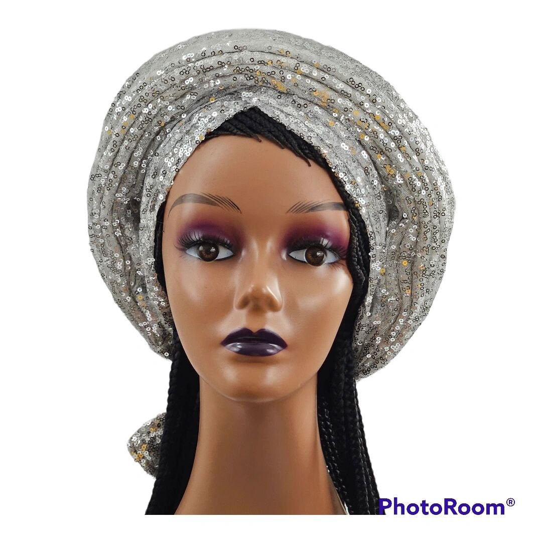 Sequence African Queen Round Turban - Etsy