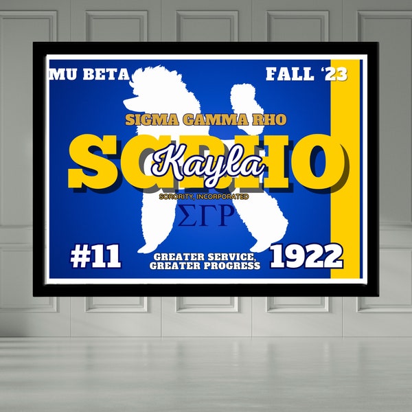 Sigma Gamma Rho Decor - Etsy