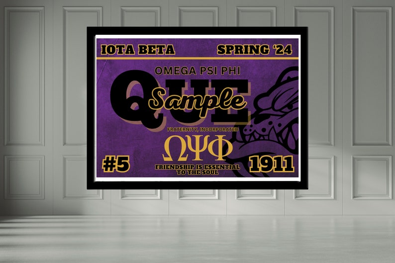 Beautiful Personalized Omega Psi Phi Digital Downloadable Poster ...